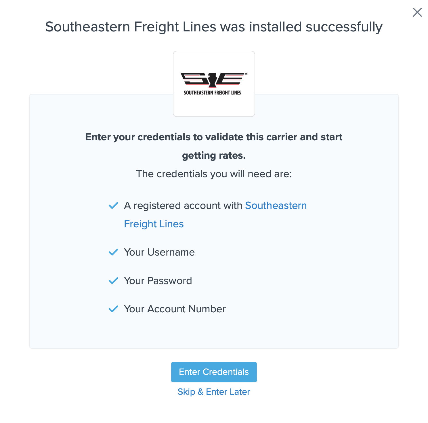 Southeastern Freight Lines (SEFL) LTL